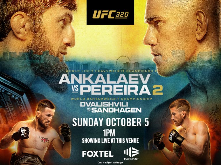 UFC 320: Ankalaev vs Pereira 2 - Harrigan's Hunter Valley